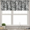 Ambesonne Zebra Print Valance & Curtain, Black White Camo, 55"x36 ...
