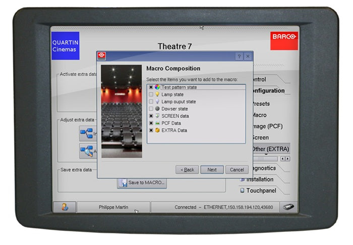 Barco R9855910 Communicator Touch Panel Kit for DPxK DCI Projectors ...