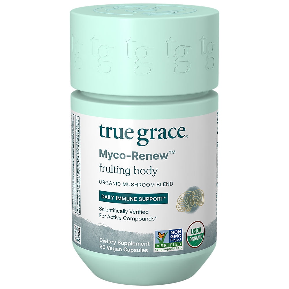 Myco-Renew Organic Mushroom Blend - Daily Immune Support (60 Capsules ...