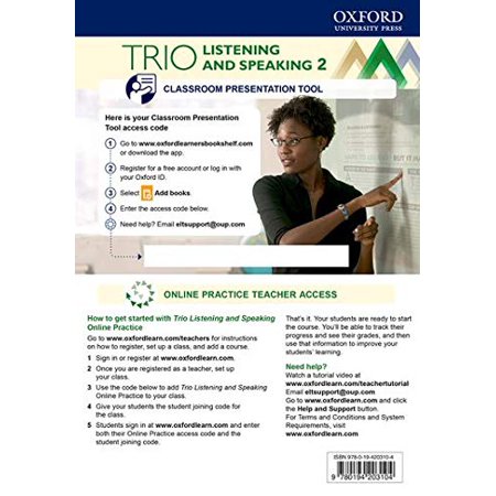 Trio Listening and Speaking Level Two Teacher's Online Practice Pack ...
