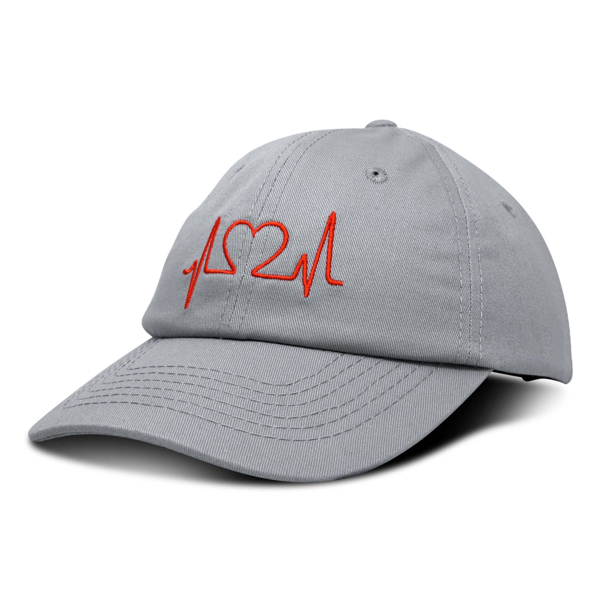 DALIX Heartbeat RN Nurse Hat EKG Baseball Cap Medical Fitness in Gray ...