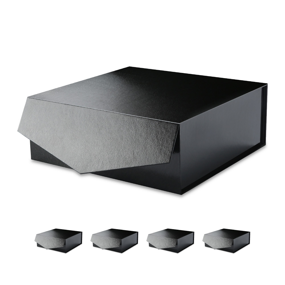 PACKHOME 5 Gift Boxes with Lids, Large Gift Boxes 9.5x9.5x3.5 Inches ...