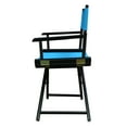 Casual Home 18" Director's Chair Black Frame-Turquoise Canvas - Walmart.com