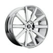 DUB 1PC Aluminum Rim S251 CLOUT 24X10in Chrome Plated Finish ...