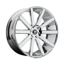 DUB 1PC Aluminum Rim S251 CLOUT 24X10in Chrome Plated Finish ...