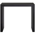 55 Downing Street Modern Minimalist Gloss Black Rectangular Bar Table ...