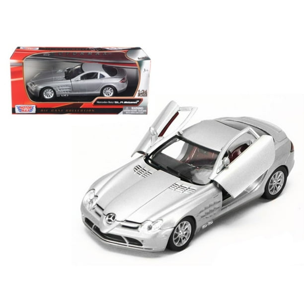 Mercedes Mclaren SLR Silver 1/24 Diecast Model Car de Motormax Motormax 73306s | Walmart en línea