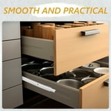 2 Pairs Drawer Slide Rollers Bottom Mount Shelves Door White - Walmart.com