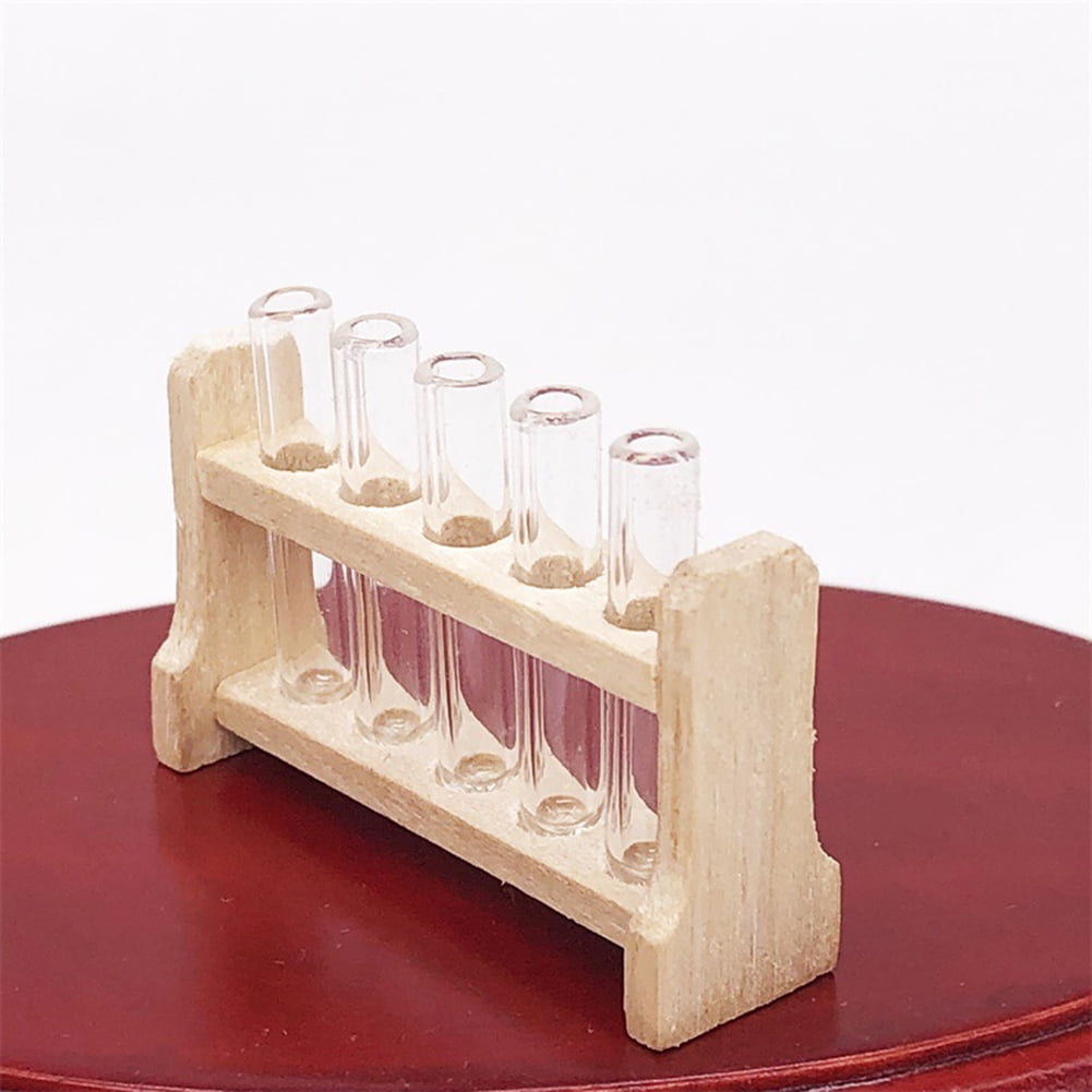 Wirlsweal 1/12 Miniature Doll House Laboratory Test Tube Rack Decor ...