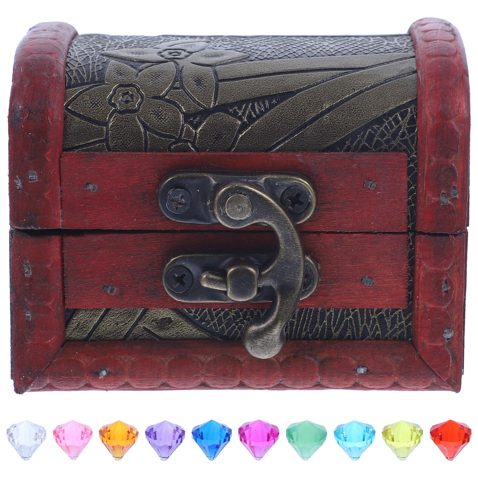 Treasure box 1 Set Acrylic Gemstones Kids Gemstone Toys with Pirate ...