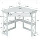 VECELO Desk with Keyboard Corner Computer Writing Shelves, Compact Home ...