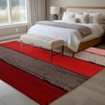 5'x8' Area Rugs, Red Wooden Indoor Outdoor Area Rug for Living Room ...