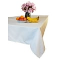 TEKTRUM 72 X 108 INCH 72"X108" RECTANGULAR POLYESTER TABLECLOTH - WHITE ...