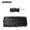 Uxcell 11 Yards 0.8 Inch Elastic Sequins Trim 2 Row Flat Sequin Strip ...