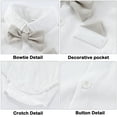 Baby Boy Clothes Infant Formal Outfit Set Cotton Fabric Suit Bowtie ...
