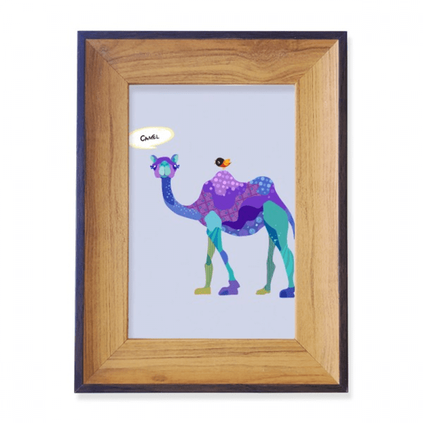 Camel Purple Bird Blue Cartoon Blue Photo Frame Exhibition Display Art ...