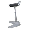 Alera Sit to Stand Perch Stool, Black with Silver Base - Walmart.com