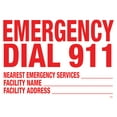 Poolmaster "Dial 911 Facility Info" sign for Residential or Commercial ...