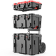 Hyper Tough Hyper Stack Heavy Duty 3 Piece Modular Rolling Toolbox ...