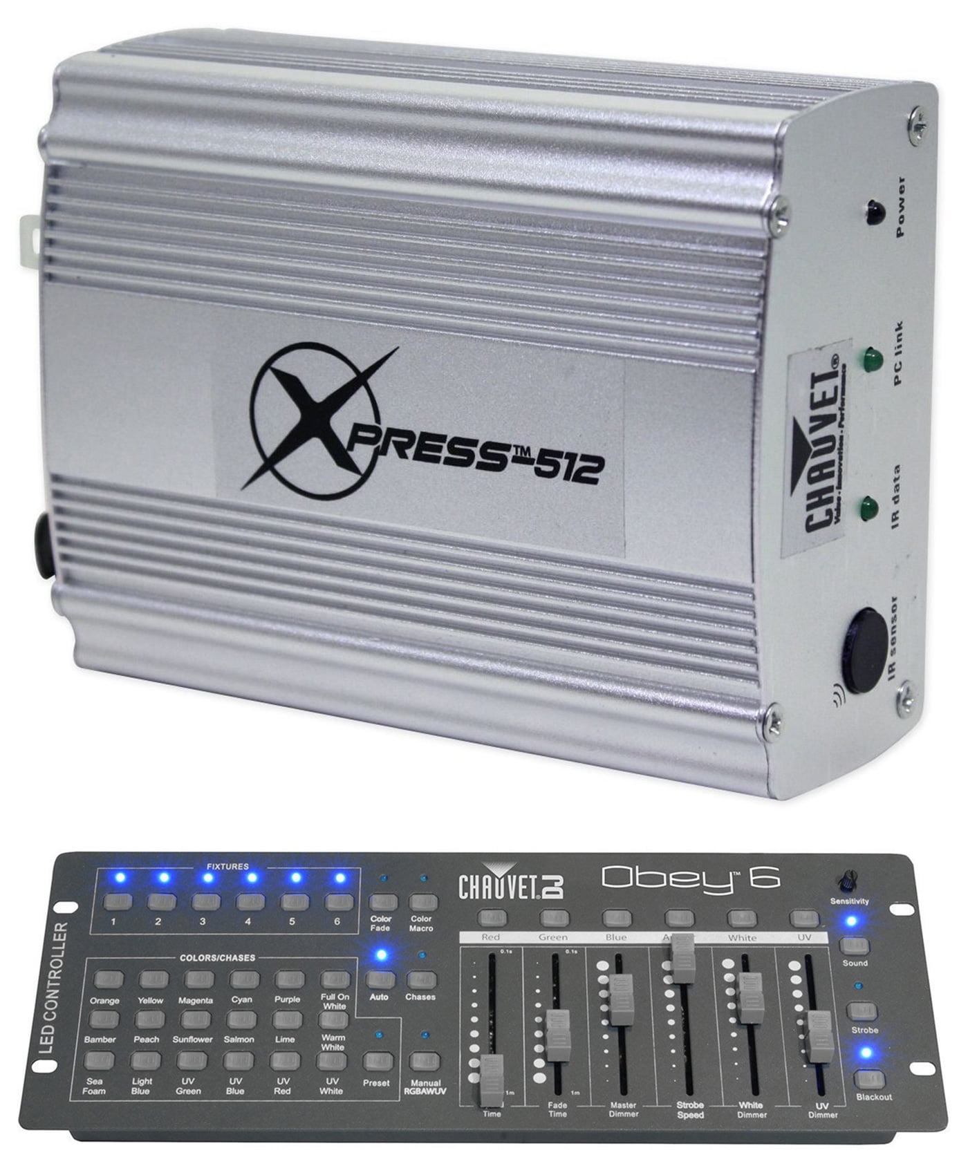 Chauvet DJ Xpress 512 Plus USB Lighting Control Interface + DMX ...