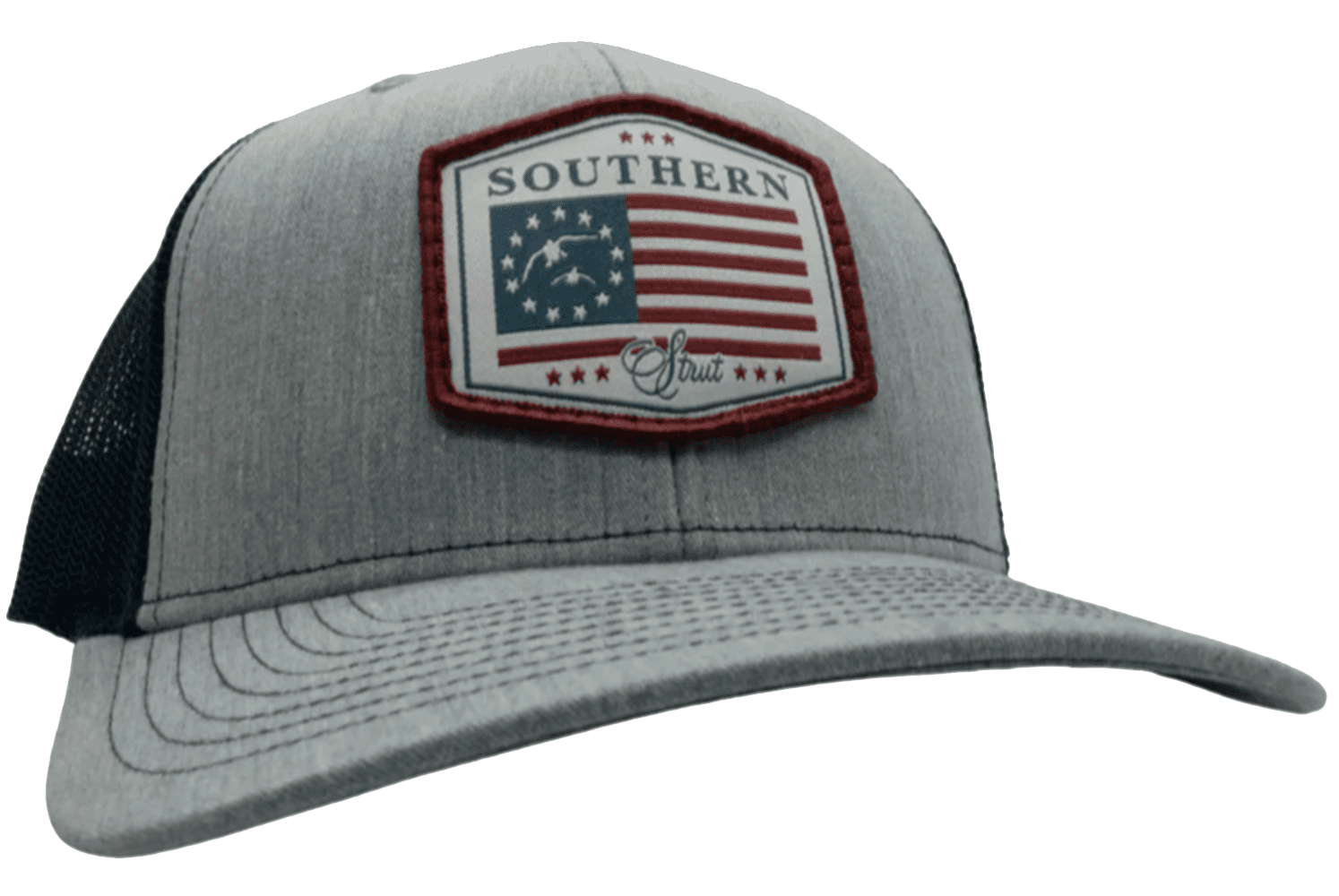 Southern Strut Duck Flag Patch Mesh Back Trucker Hat Baseball Cap ...