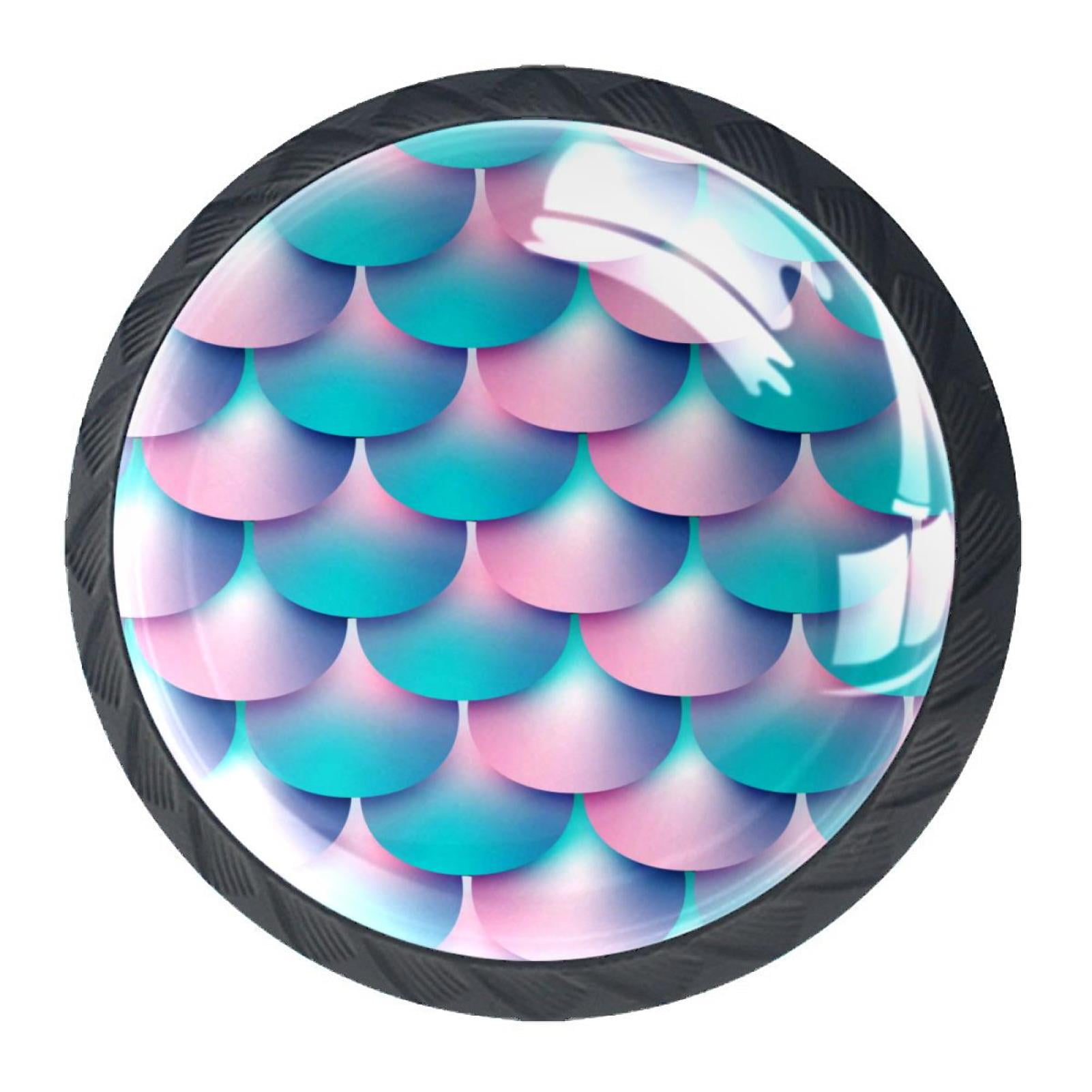 4 Pcs Mermaid Tail Knobs for Kitchen Cabinet Cupboard Dresser Bookcase ...