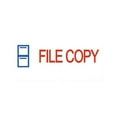 ACCUSTAMP, Pre-inked Shutter Stamp, File Copy, 1 5/8 x 1/2 - Walmart.com