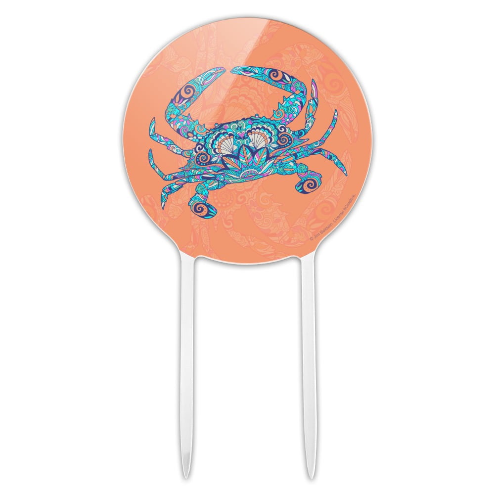 Acrylic Mosaic Crab Cake Topper Party Decoration for Wedding ...