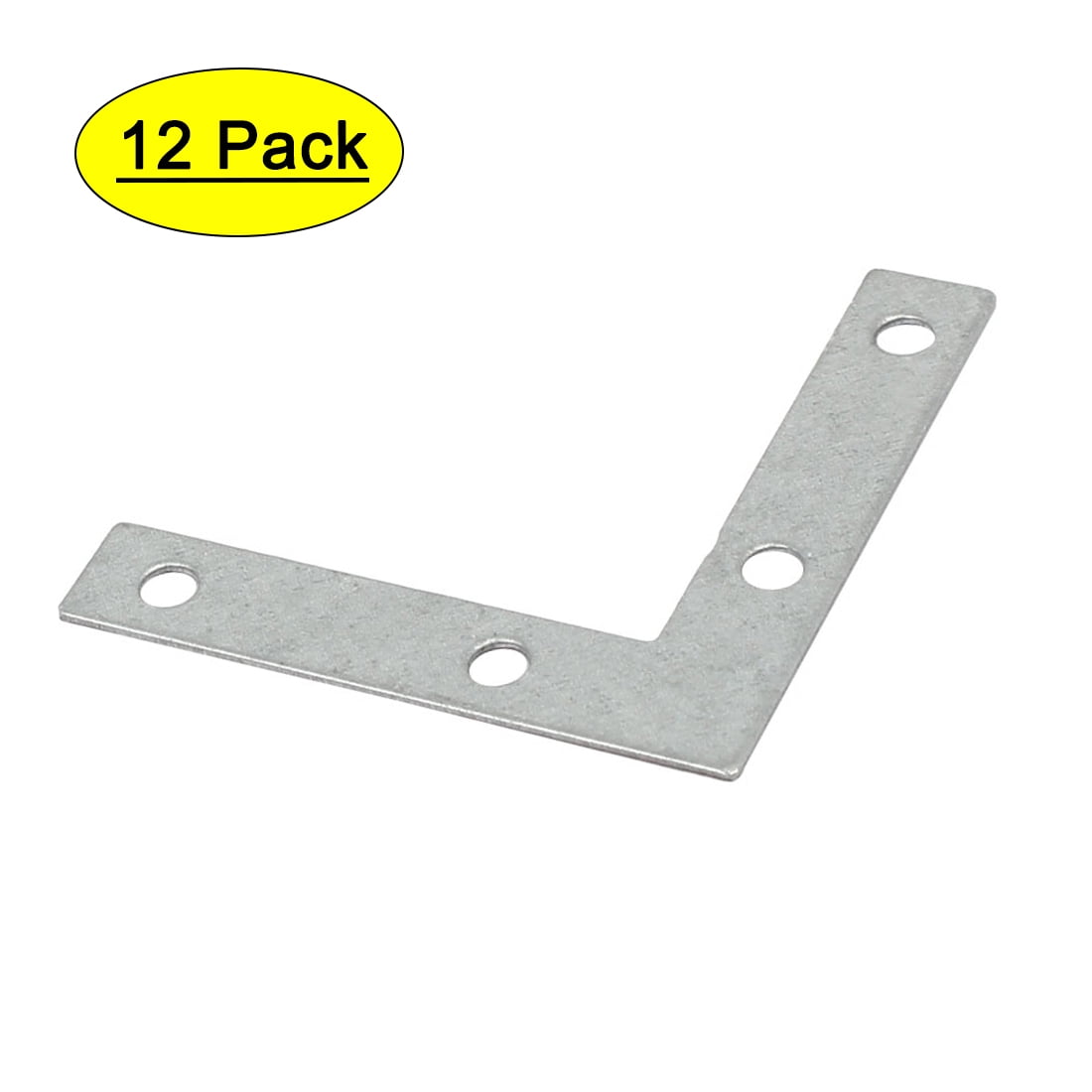Metal Flat Corner Brace Angle Bracket Repair Plates 2" x 2" x 0.04 ...