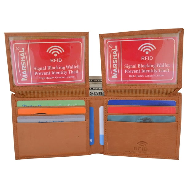 Mens Bifold Wallet Id Window