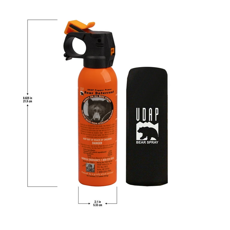 Pepper Spray For Camping UDAP Bear Spray Defense - 30ft Range With ...