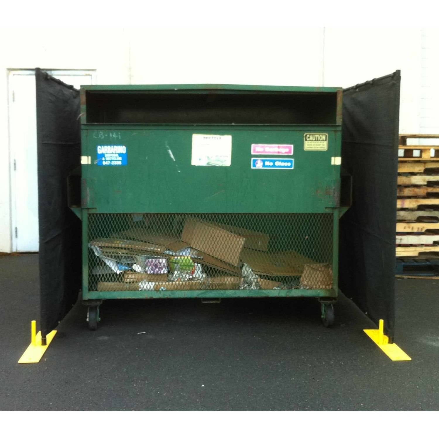 3 Sided Perimeter Patrol Dumpster Enclosure, 6'H x 7.5'W - Walmart.com