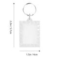 24pcs Acrylic Photo Frame Key Chain Key Rings Keychains Key Holders DIY ...