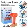 L LIKED 175 Assorted Coin Wrappers, Flat Striped Sleeves, 5 Color-Coded ...