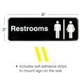 Excello Global Products Men/Woman Restroom Sign: Easy to Mount ...