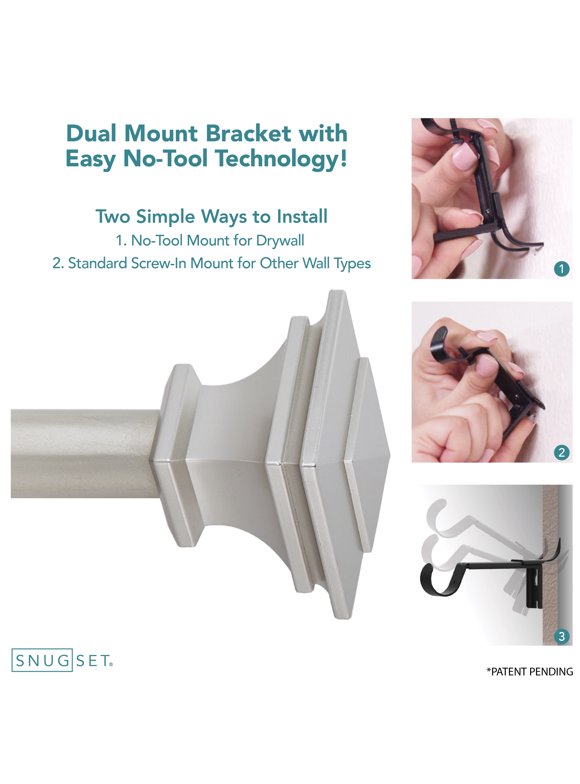 No Drill Curtain Rods in Curtain Rods - Walmart.com