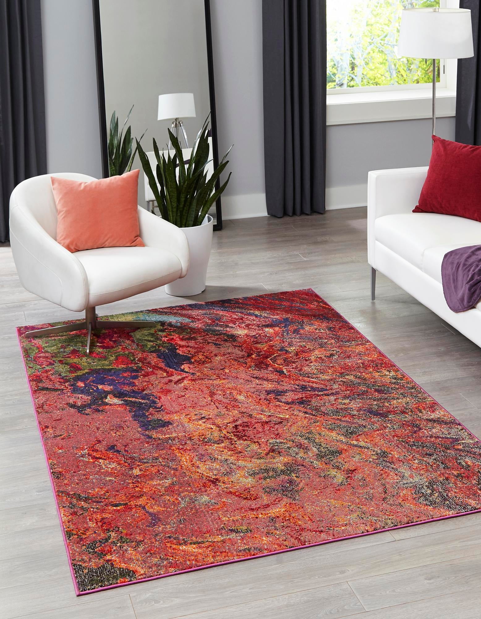 Rugs.com Haerfest Collection Rug – 9' x 12' Multi Low Rug Perfect For ...