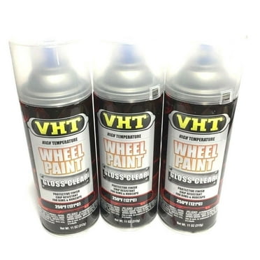 VHT SP109-3 PACK High Temperature Flame Proof FLAT RED Header Spray ...