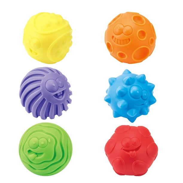 Lolmot Interactive Baby Toys Baby 3D Tactile Ball Soft Rubber Multi ...