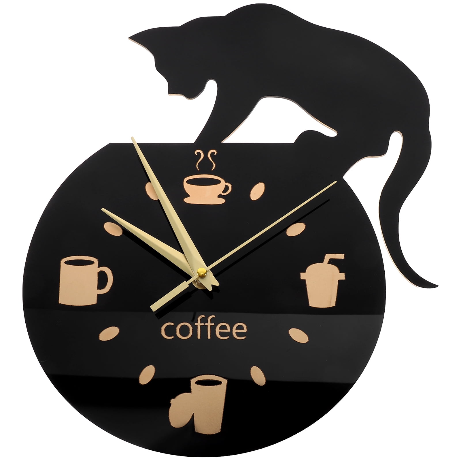 Click here for Miangastore Silent Cartoon Wall Clock Climbing Cat... prices
