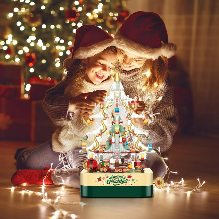 LED Light Christmas Village Countdown Tower With 1084 Pieces Christmas ...