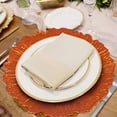 MAONAME Orange Charger Plates Set of 12, Reef Plate Chargers for Dinner ...