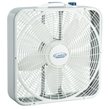 "Lasko 20"" Metal Blade Box Fan, 3 Speeds, Weather-Resistant, Portable ...