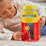 Marvel Spidey and His Amazing Friends Stark Tower Playset, 4" Iron Man ...