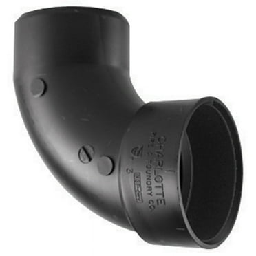 Charlotte Pipe Schedule 40 6 in. Hub x 6 in. Dia. Hub PVC 45 Degree Elbow - Walmart.com