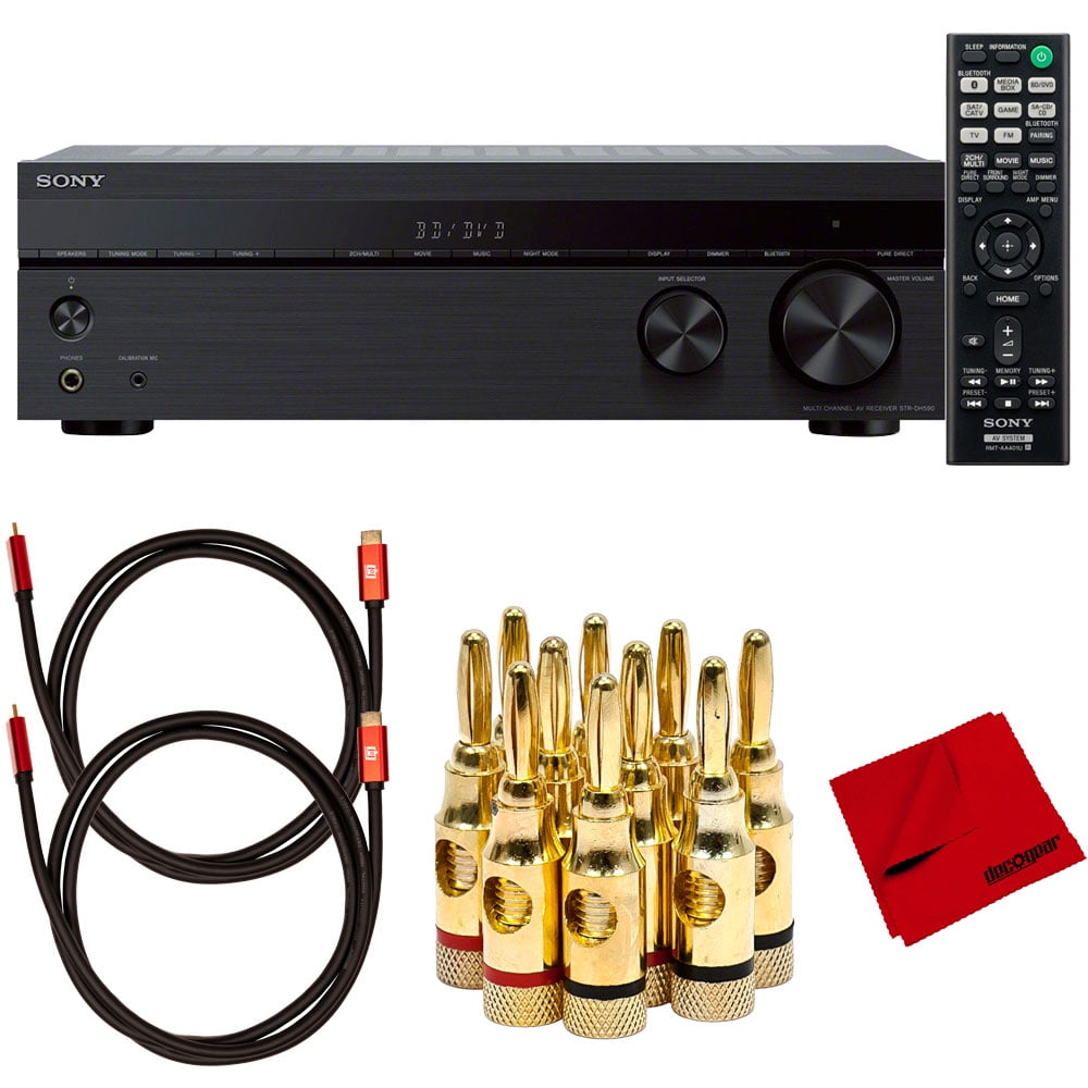 Sony STRDH590 5.2 Multi-Channel 4k HDR AV Receiver with Deco Gear HDMI ...