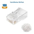 Cable Matters 100-Pack Cat 6 Pass Through RJ45 Connectors (Cat 6 Ends ...