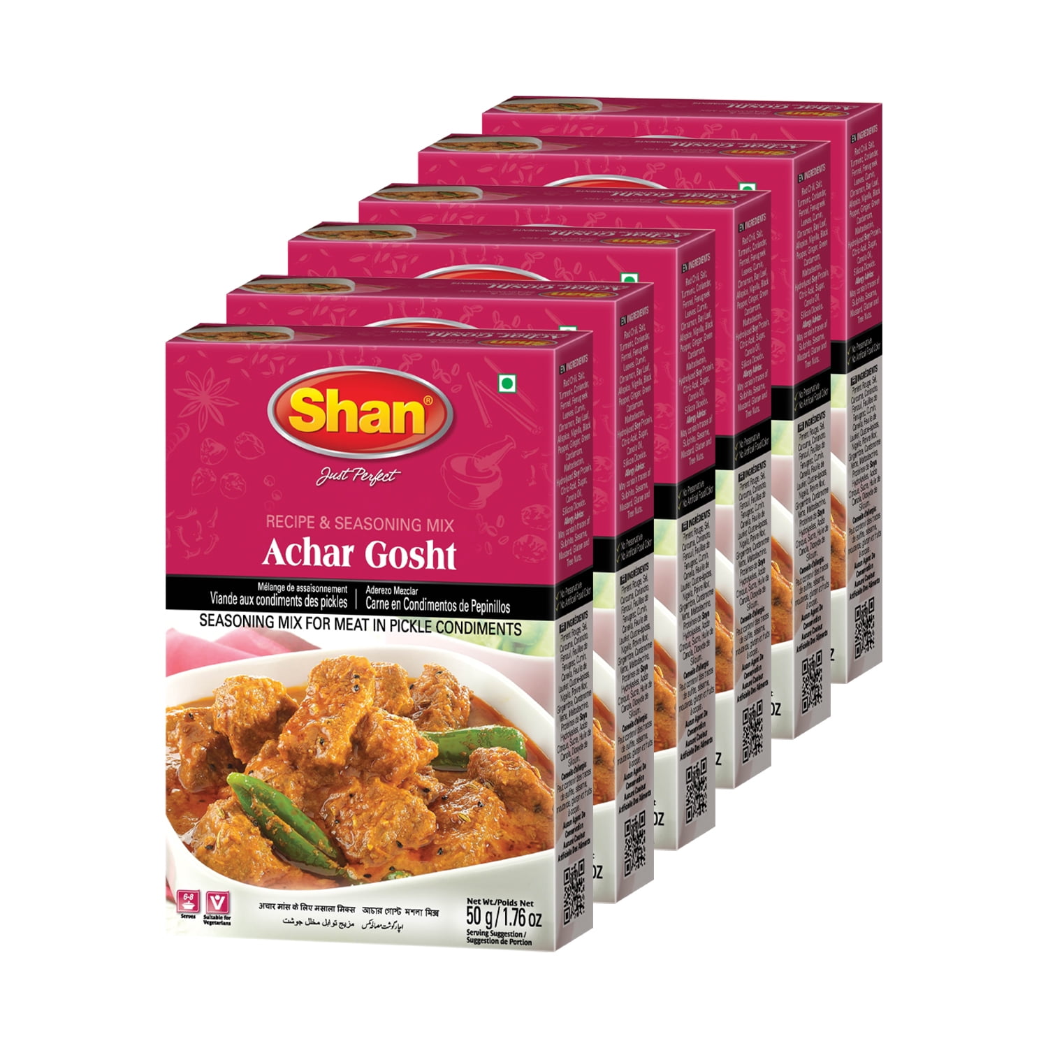 Click here for Shan Achar Gosht Premium  50g (Pack Of 6) prices