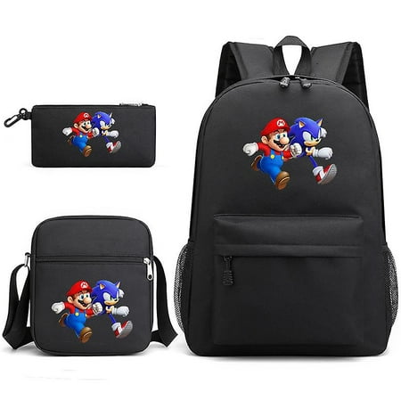 Sonic Mario Backpack Three Sets Of School Bags | Walmart Canada