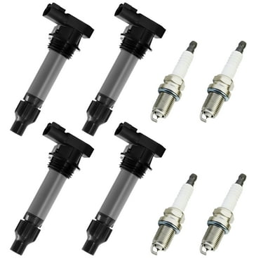 POLARPRA 6PCS UF-569 Ignition Coils Pack & 41-109 Iridium Spark Plugs Compatible with Chevy ...
